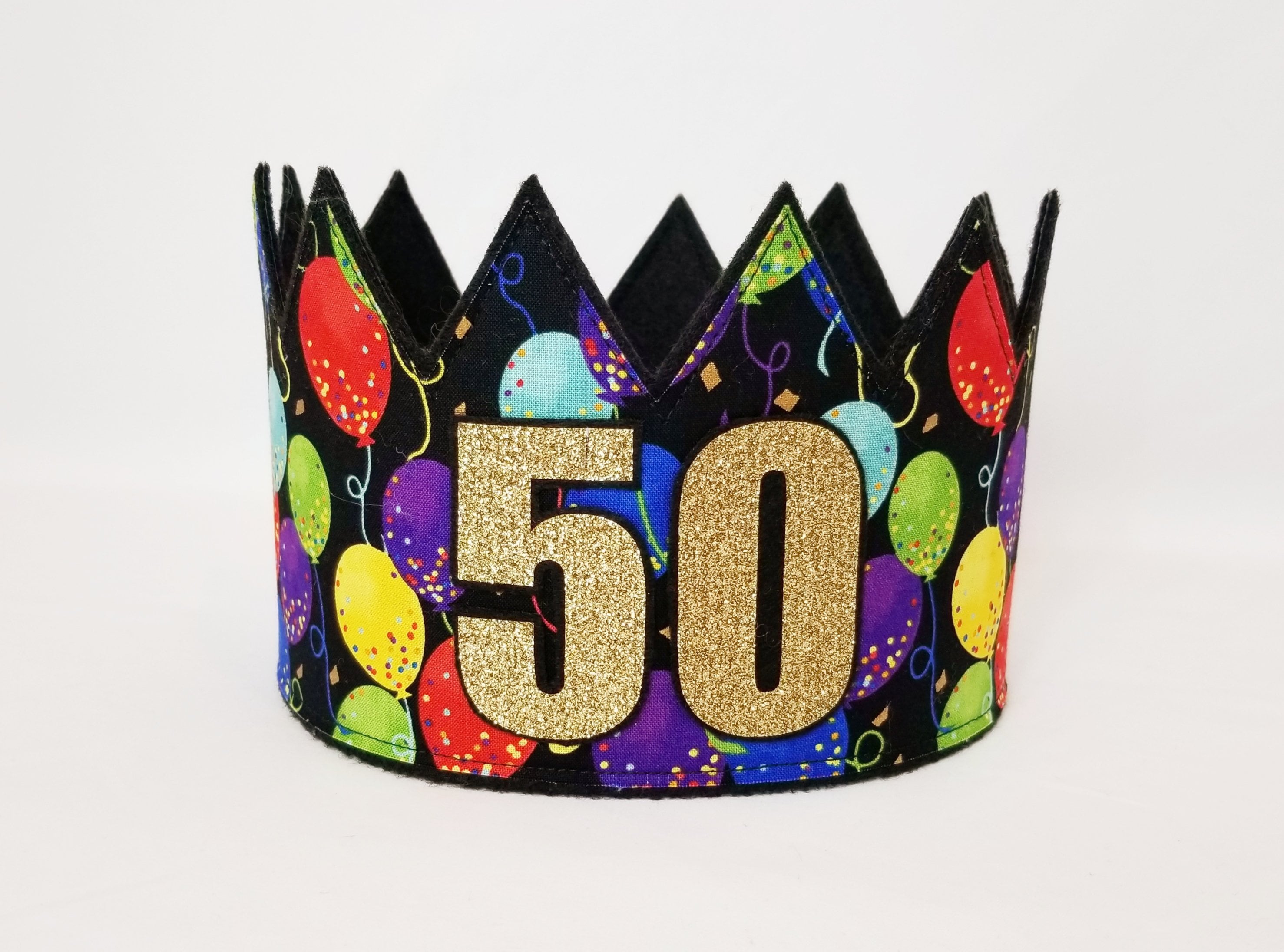 50th Birthday Hat 50th Birthday Crown Adult 50th Crown Gold | Etsy