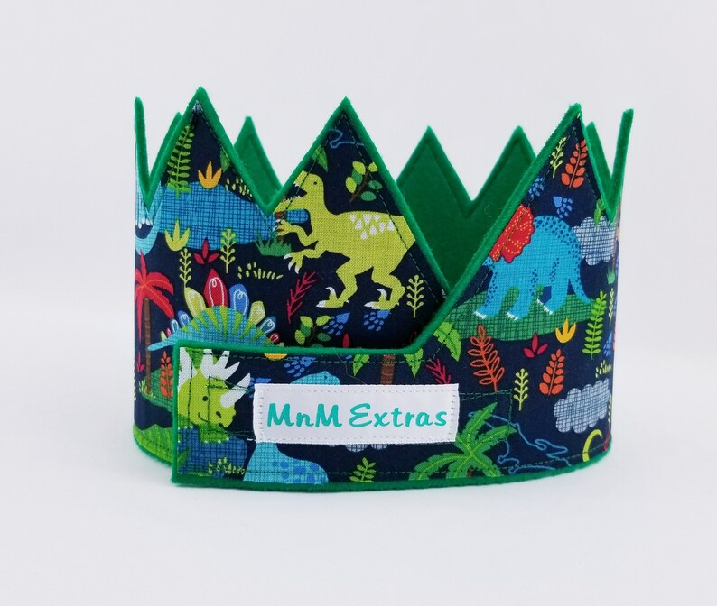 Dinosaur Crown Dinosaur Birthday Crown Jurassic Dinosaurs - Etsy