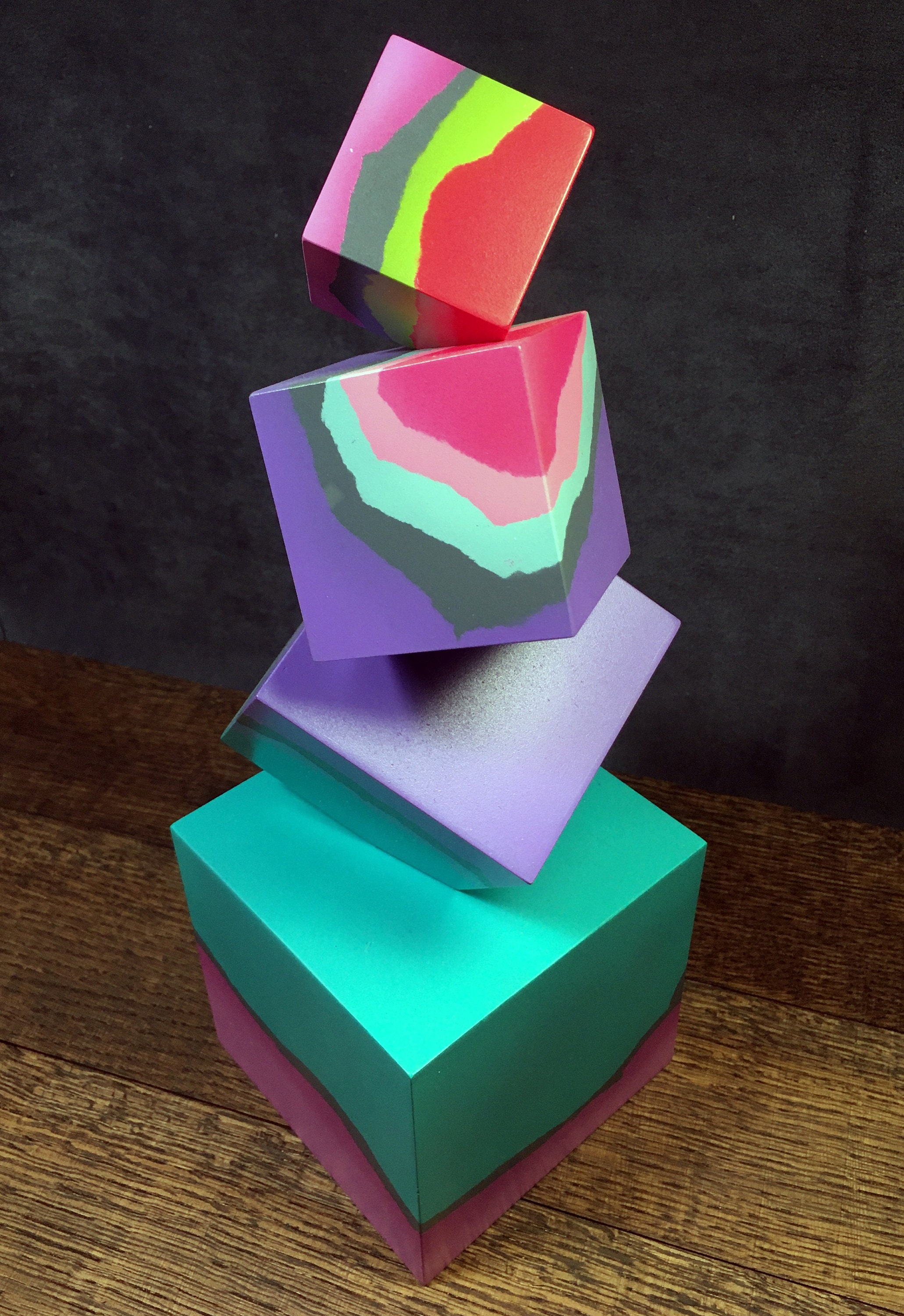 Abstract Sculpt in Vibrant Colors. - Etsy