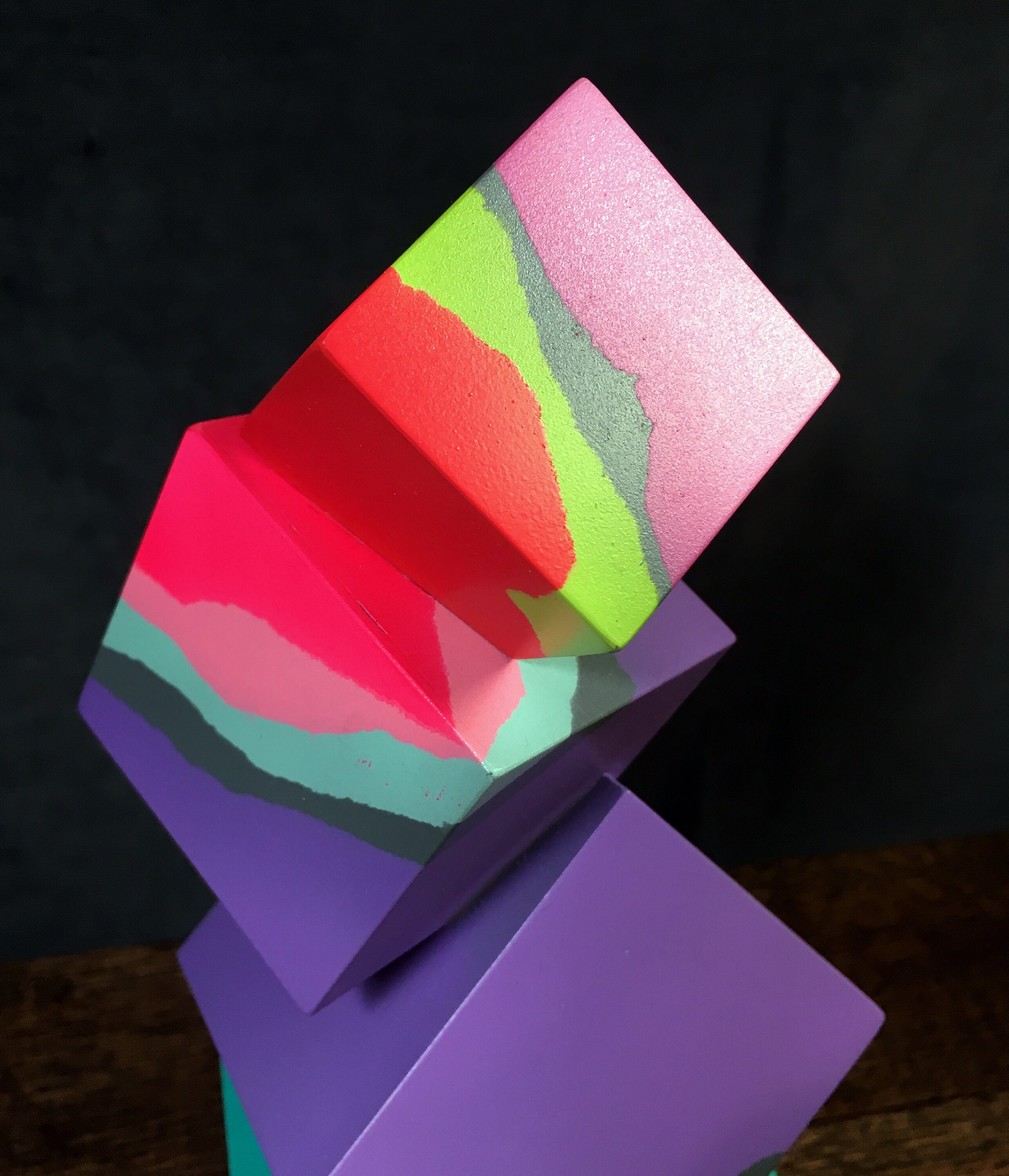 Abstract Sculpt in Vibrant Colors. - Etsy