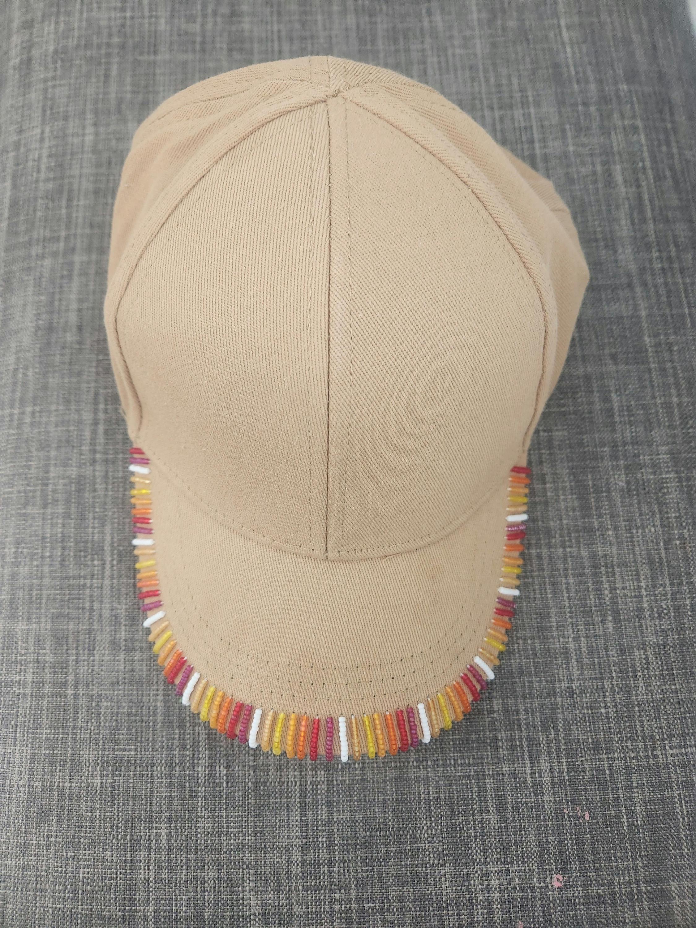 Beaded Hat - Ball Cap - Summer Wear - Etsy