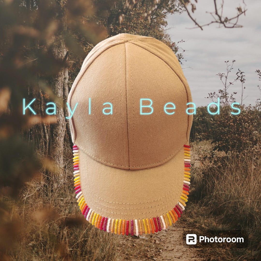 Beaded Hat - Ball Cap - Summer Wear - Etsy
