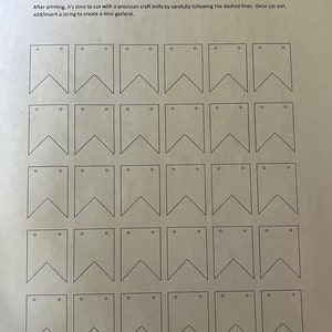 PDF File-printable Mini Banner Party- DIY Mini Pennant-printable Mini ...