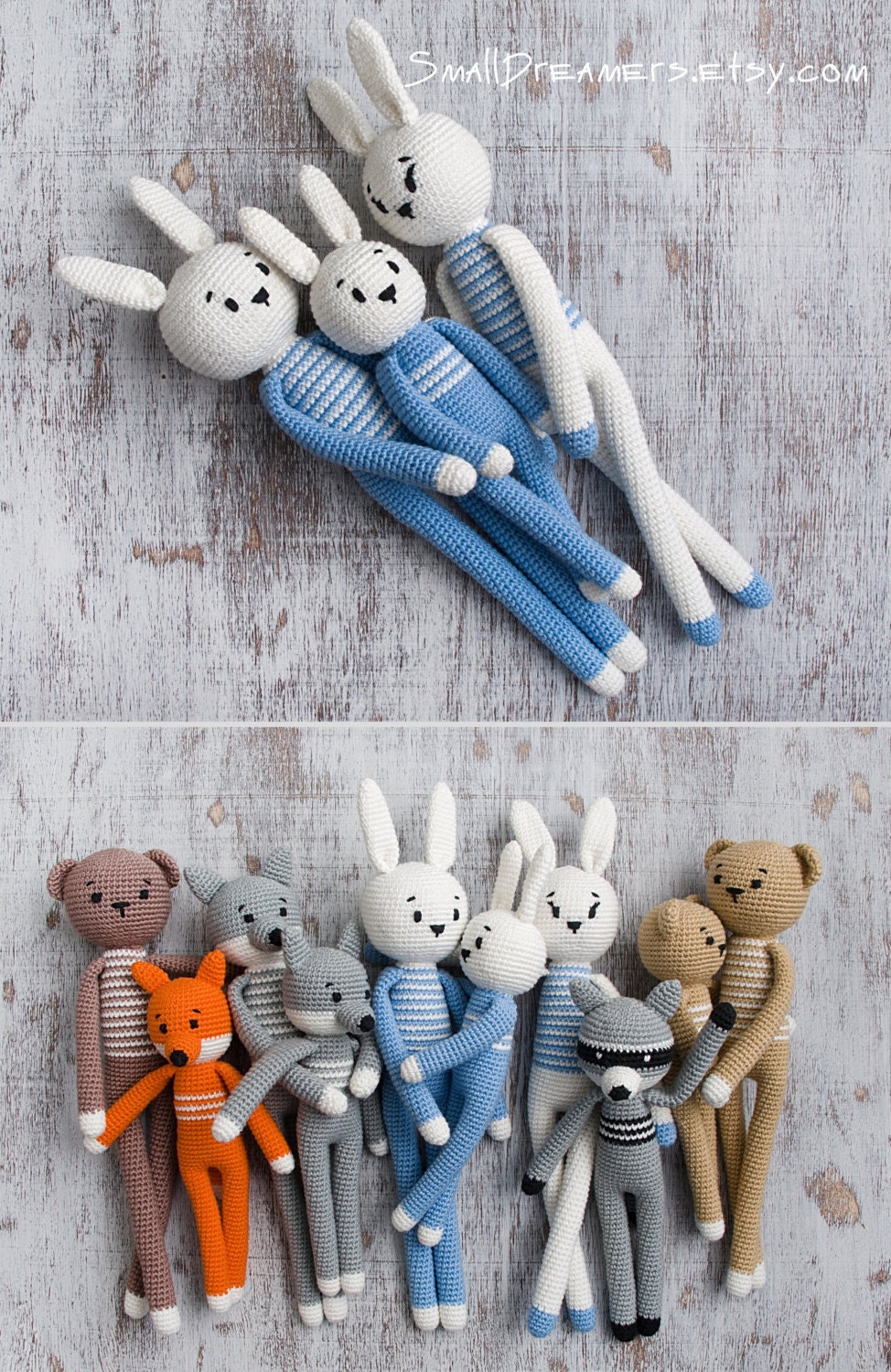 Crochet rabbit Photo props gift Bunny nursery decor Stuffed | Etsy