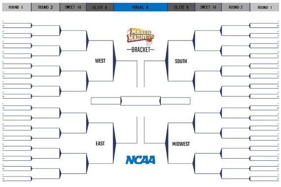 Printable Bracket March Madness