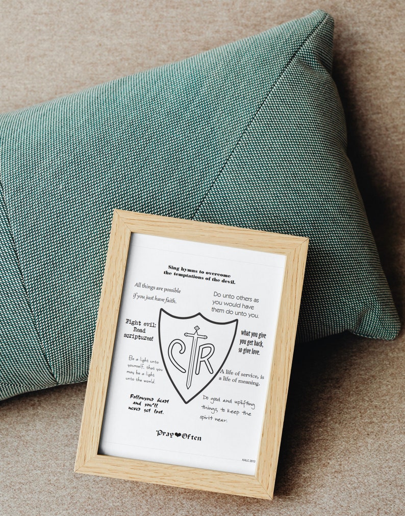 CTR Shield Quotes Digital Printable, Wall Art, LDS, Quotes, Choose the ...