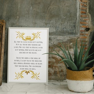 LOTR Novel the Riddle of Strider Poem Digital Printable - Etsy