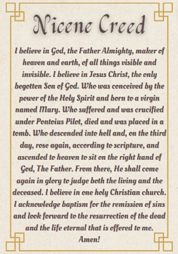 Greek Orthodox Nicene Creed