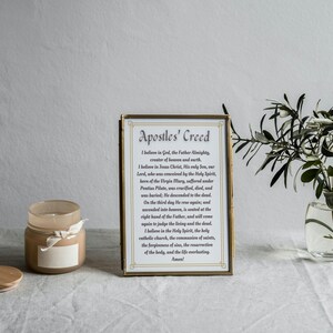 Digital Printable, Apostles Creed, Religious Print, Catholic Desk Art ...