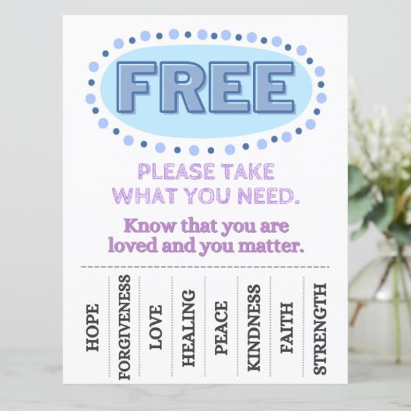 Take What You Need Printables - Etsy