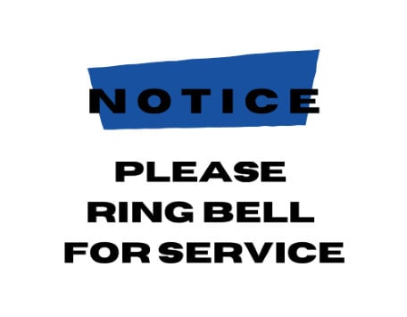Digital Printable Ring Bell for Service Sign - Etsy