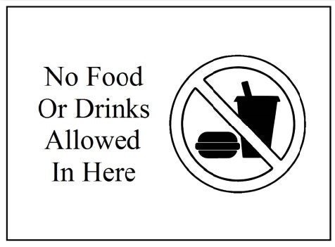 No Food or Drinks Digital Printable Sign - Etsy