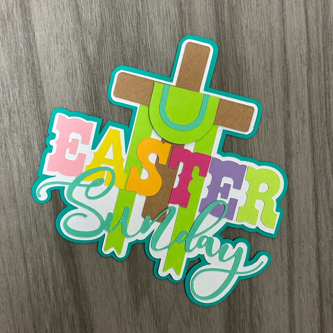 Easter Sunday Paper Piecing Die Cut - Etsy