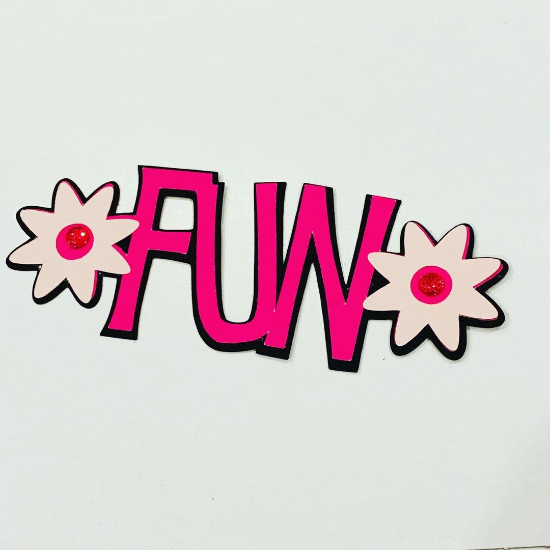 Pink FUN Die Cut - Etsy