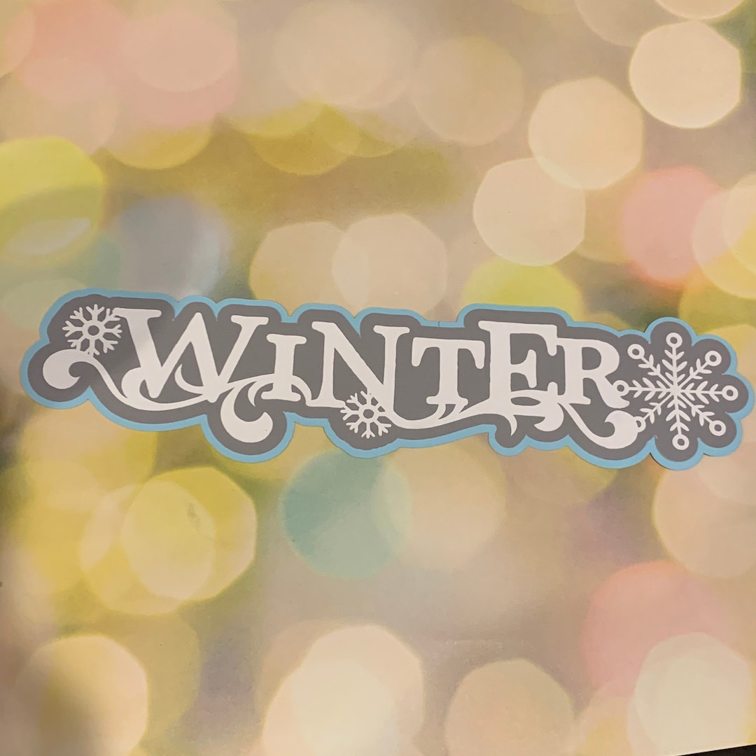Winter Die Cut Paper Piecing - Etsy