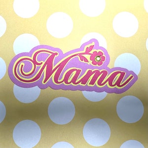 Mama Title Paper Piecing Die Cut - Etsy