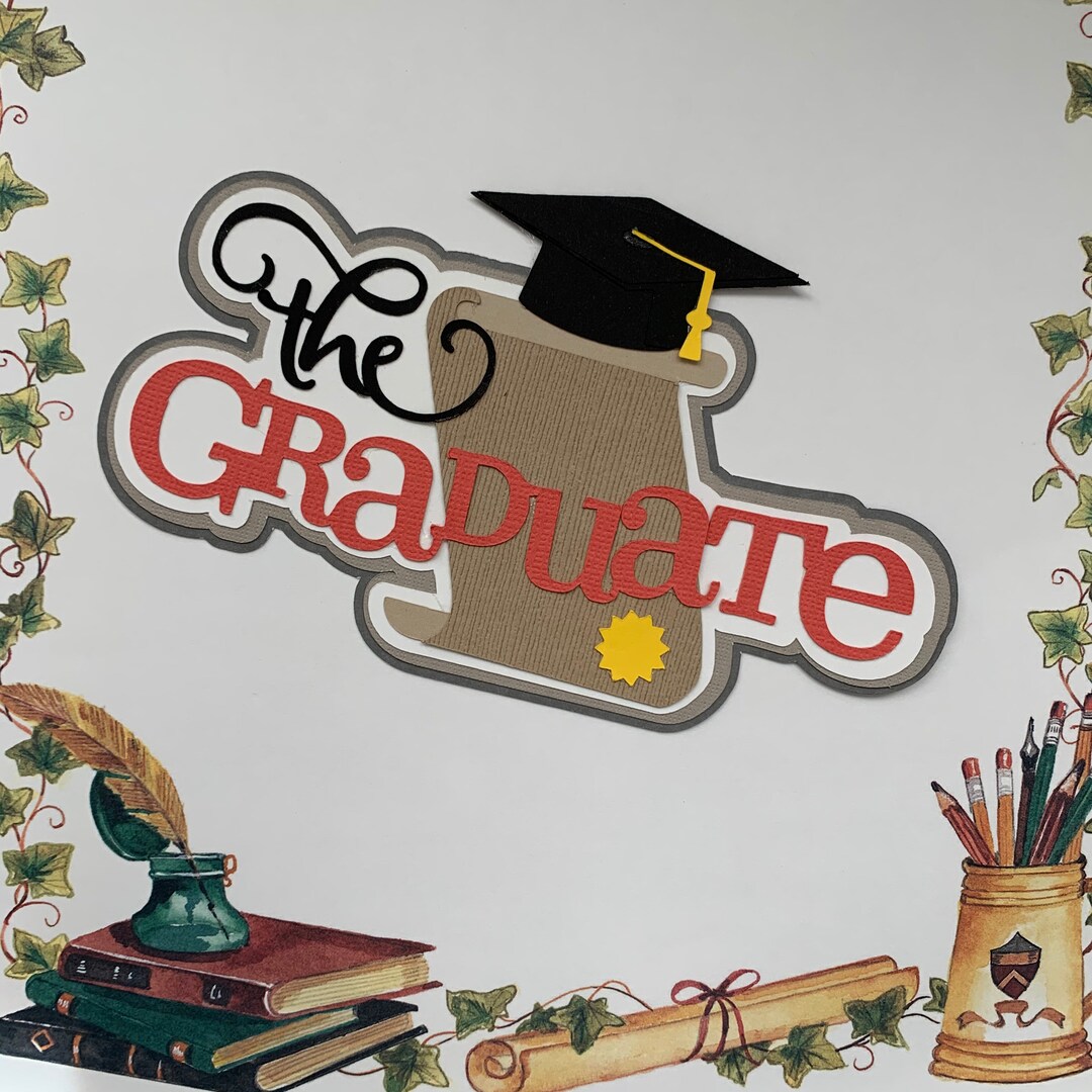 Graduation Die Cut Paper Piecing - Etsy