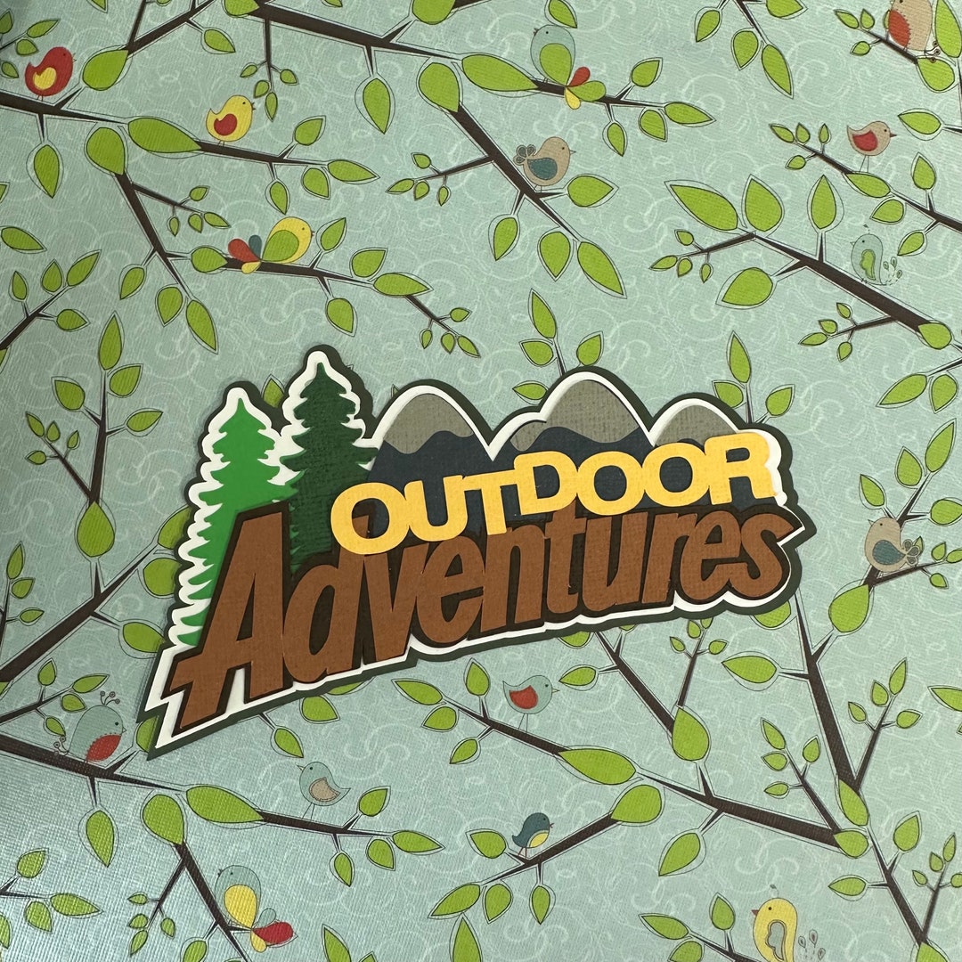 Outdoor Adventure Paper Piecing Die Cut - Etsy