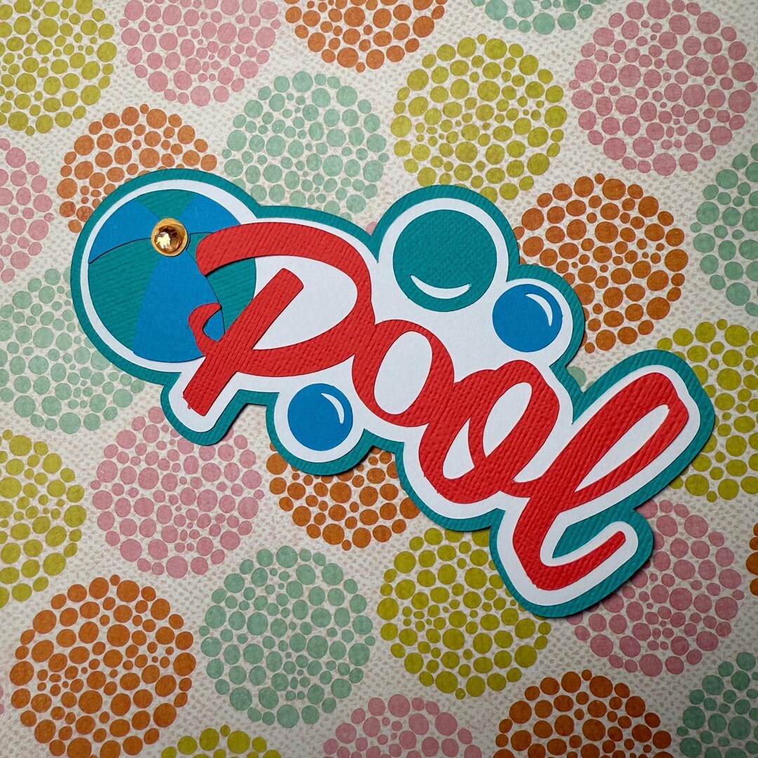 Swimming Pool Paper Piecing Die Cut - Etsy