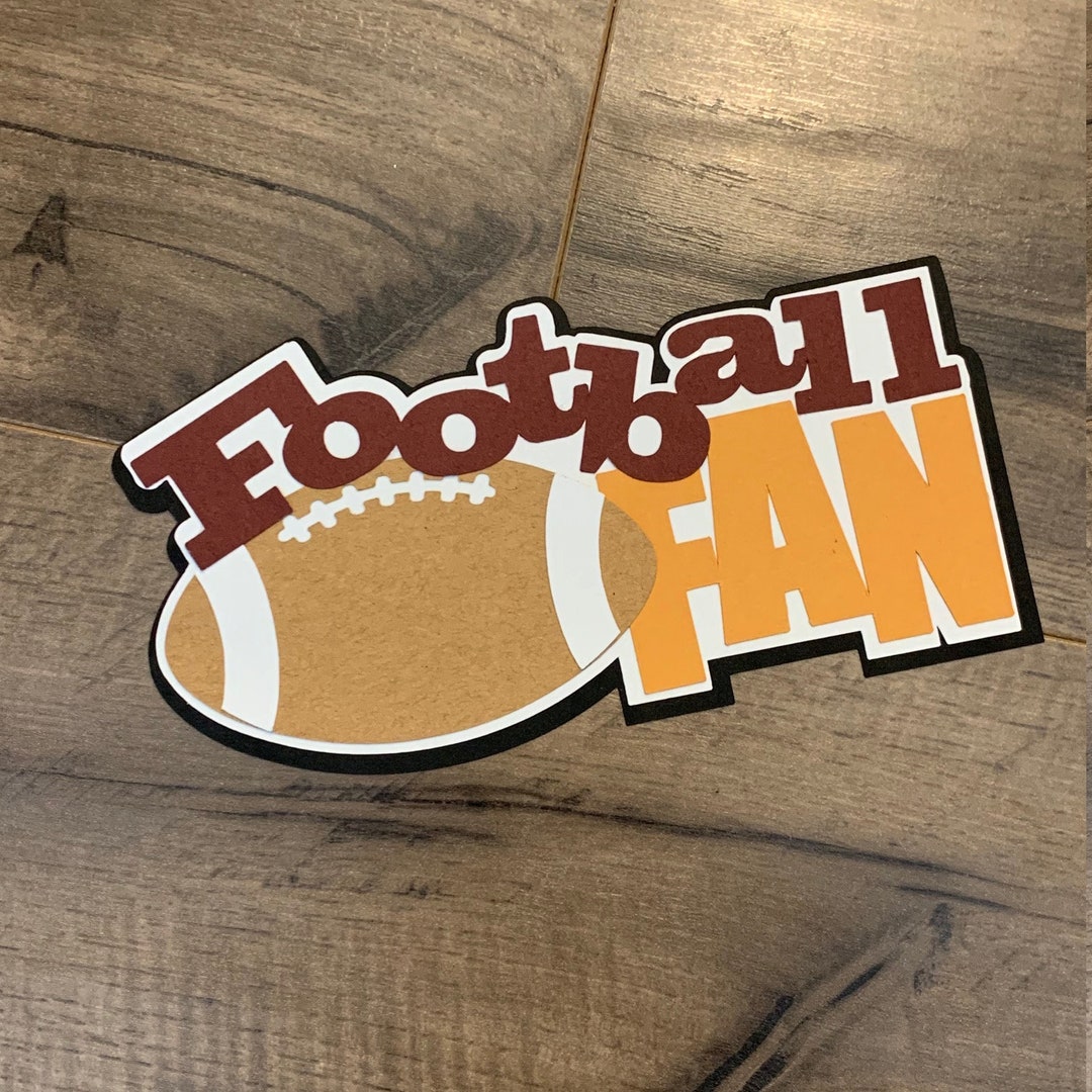 Football Fan Die-cut Paper Piecing - Etsy