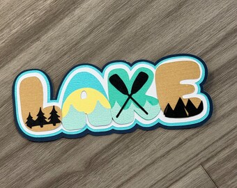 Lake Life Die Cut, Lake Life Paper Piecing, Lake Life Scrapbooking - Etsy
