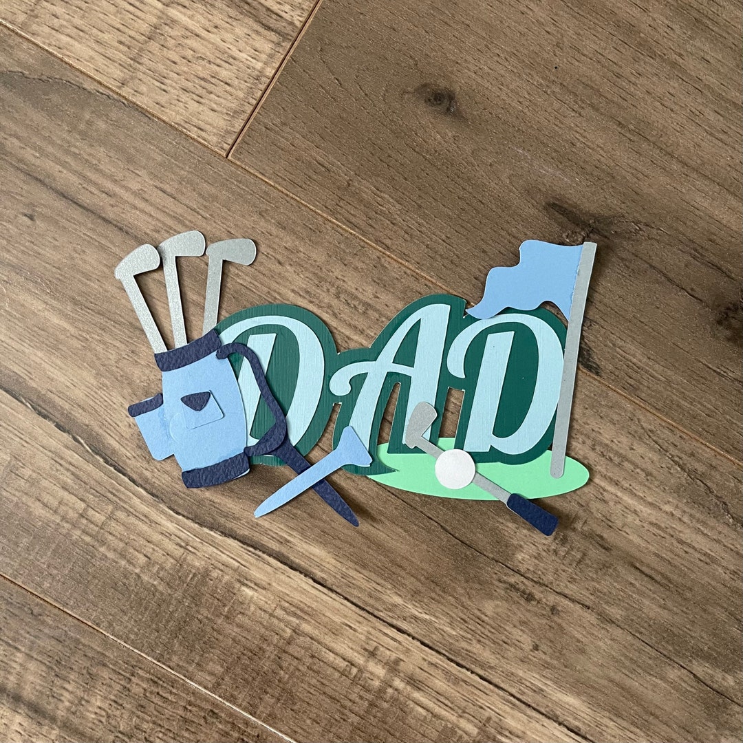 Golf Dad Paper Piecing Die Cut - Etsy Österreich