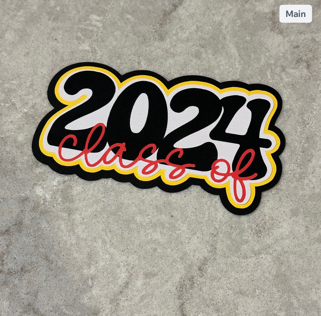Class of 2024 Graduation Scrapbook Title Paper Piecing Die Cut - Etsy