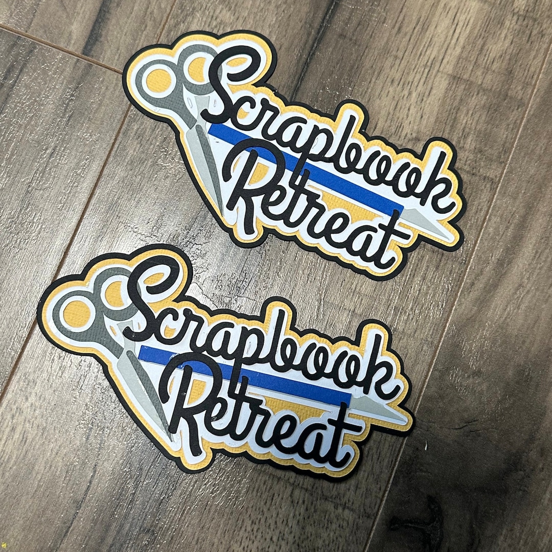 Scrapbook Retreat Title Paper Piecing Die Cut - Etsy
