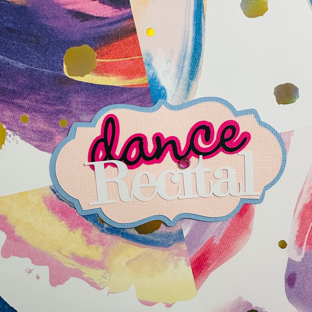 Dance Recital Paper Piecing Die Cut - Etsy