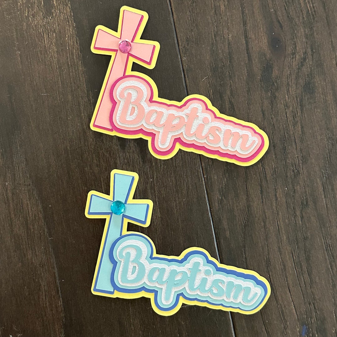 Baptism Paper Piecing Die Cut - Etsy