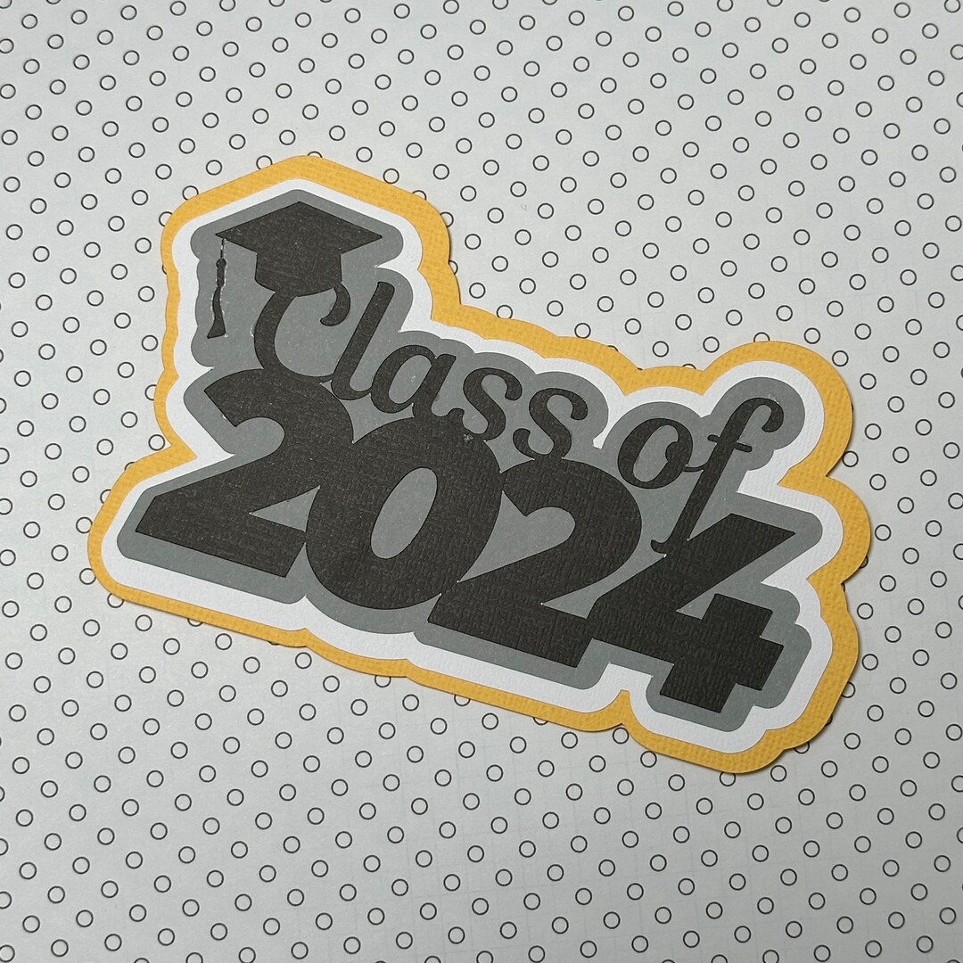 Class of 2024 Graduation Paper Piecing Die Cut - Etsy