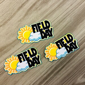 Field Day Scrapbook Title Embellishment Paper Piecing Die Cut - Etsy