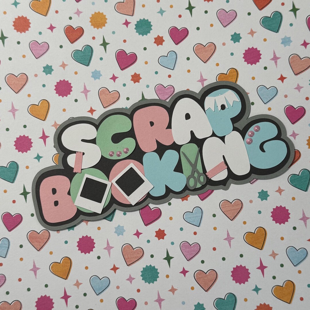 Scrapbook Title Paper Piecing Die Cut - Etsy