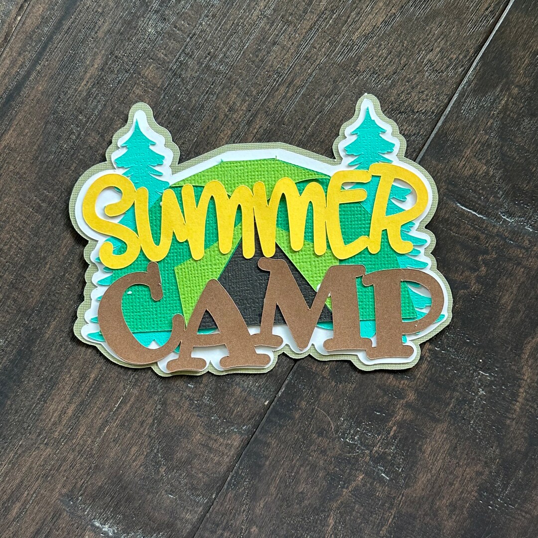 Summer Camp Paper Piecing Die Cut - Etsy