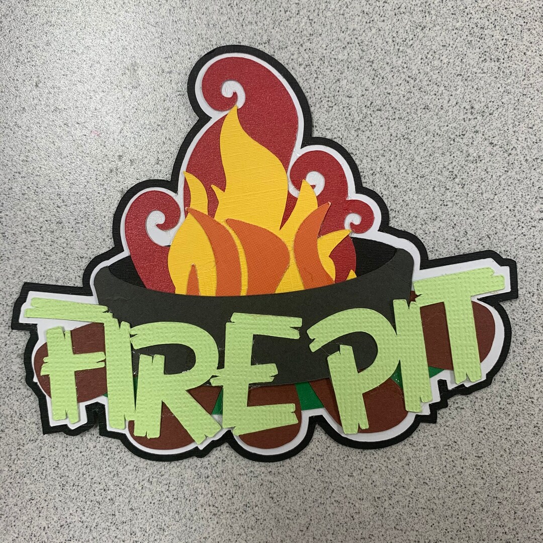Fire Pit Paper Piecing Die Cut - Etsy