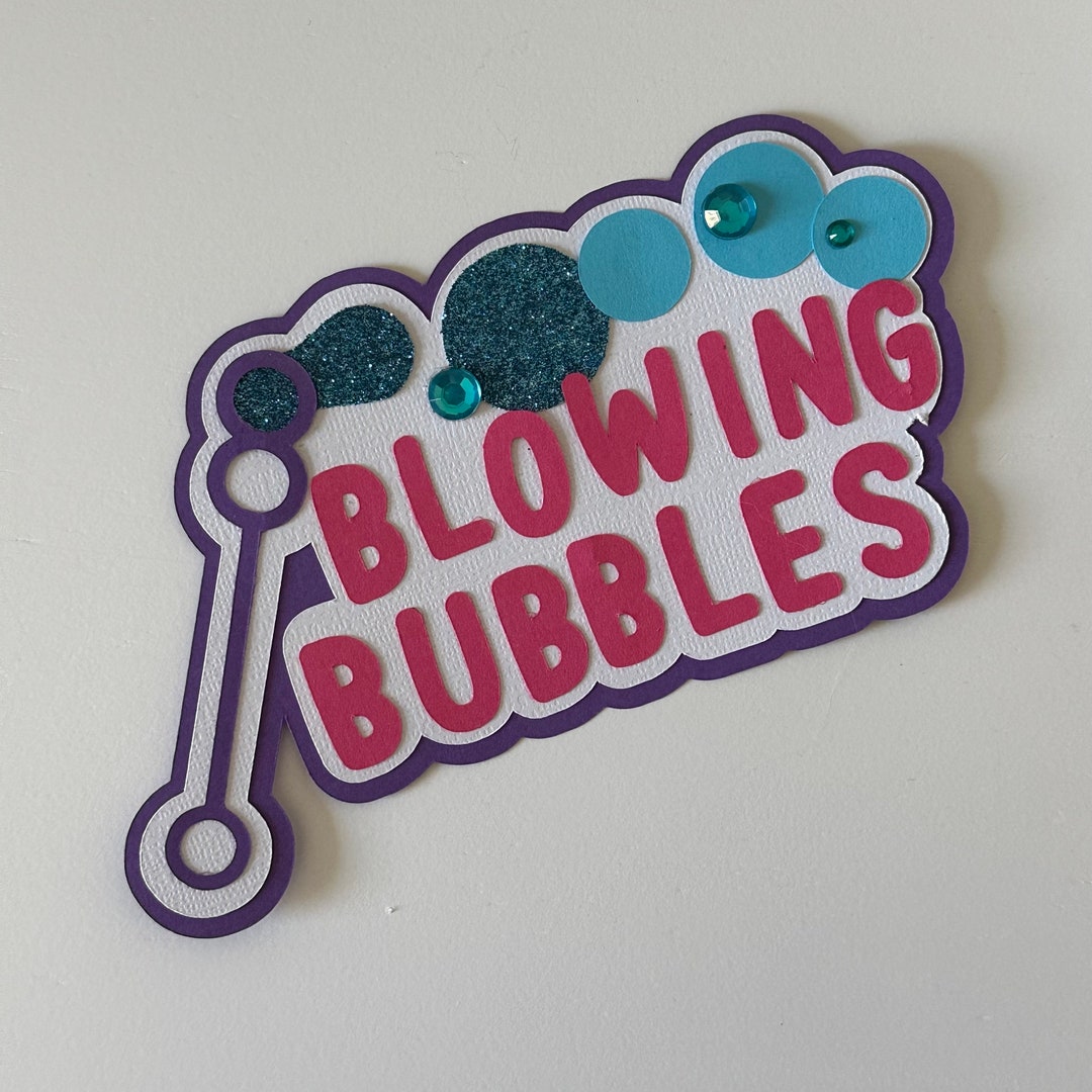 Blowing Bubbles Paper Piecing Die Cut - Etsy