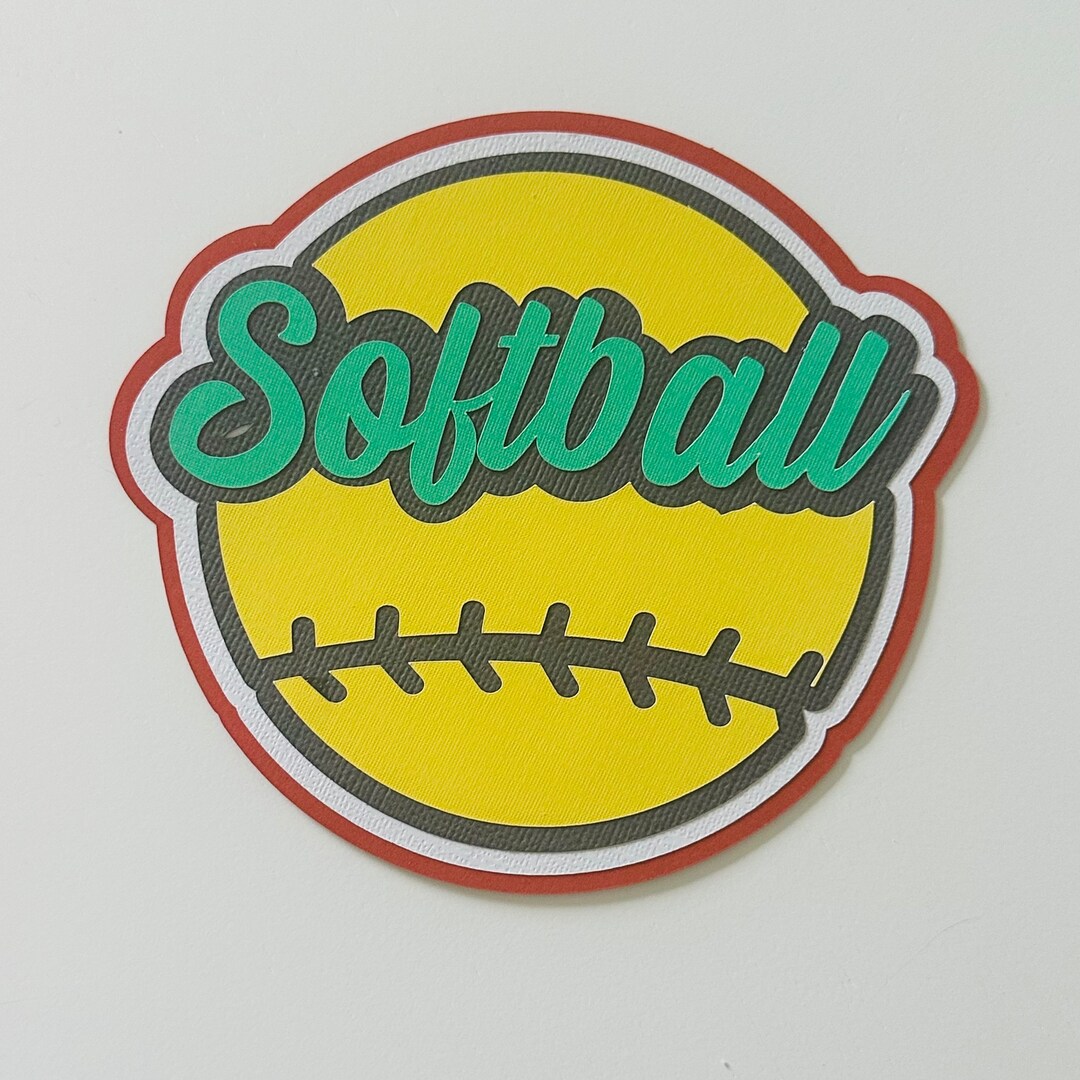 Softball Paper Piecing Die Cut - Etsy