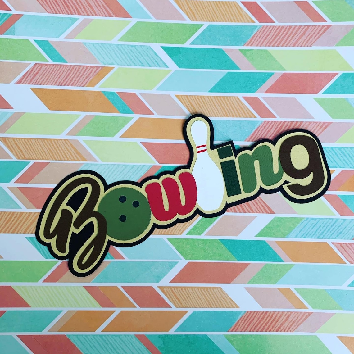 Bowling Paper Piecing Die Cut - Etsy