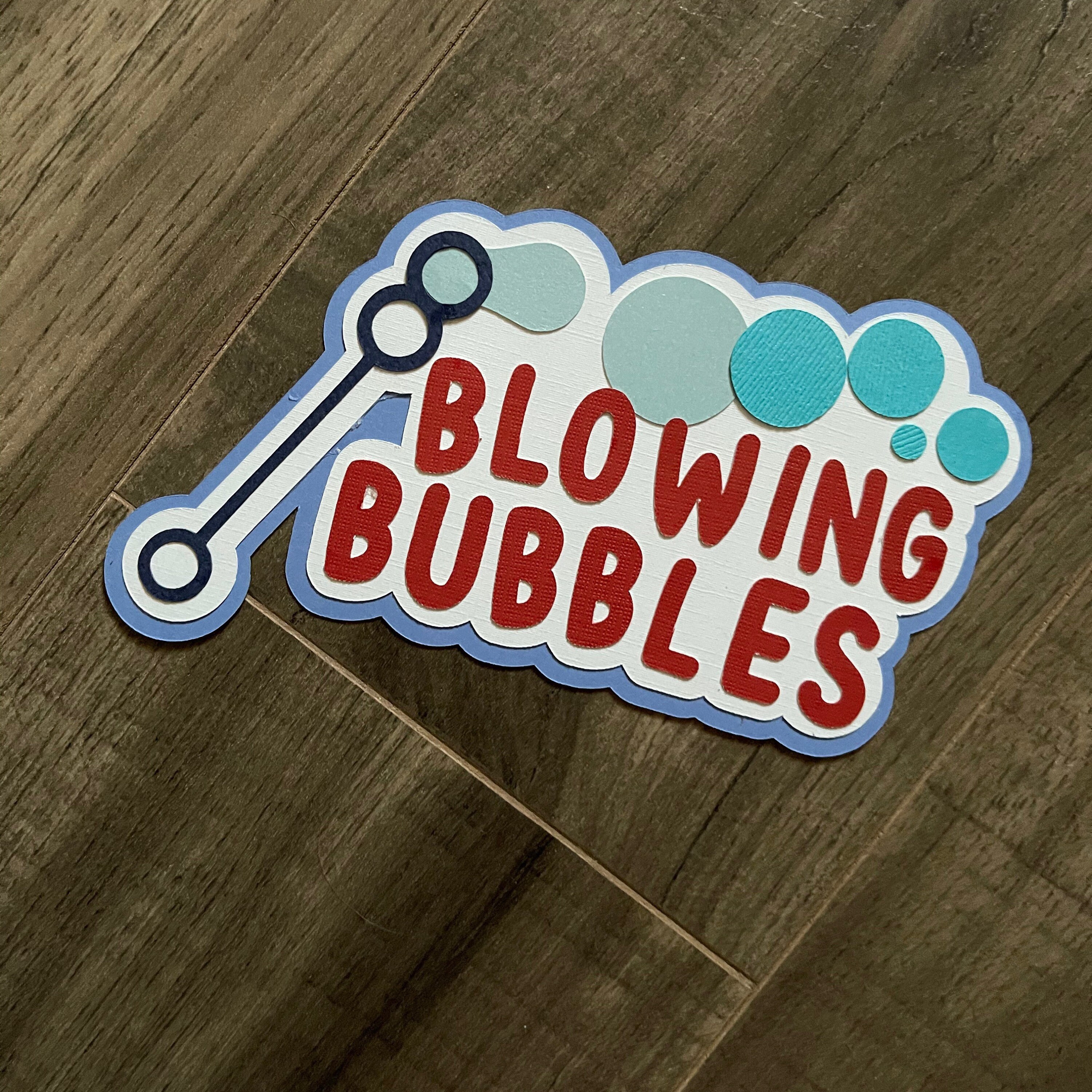 Blowing Bubbles Paper Piecing Die Cut | Etsy