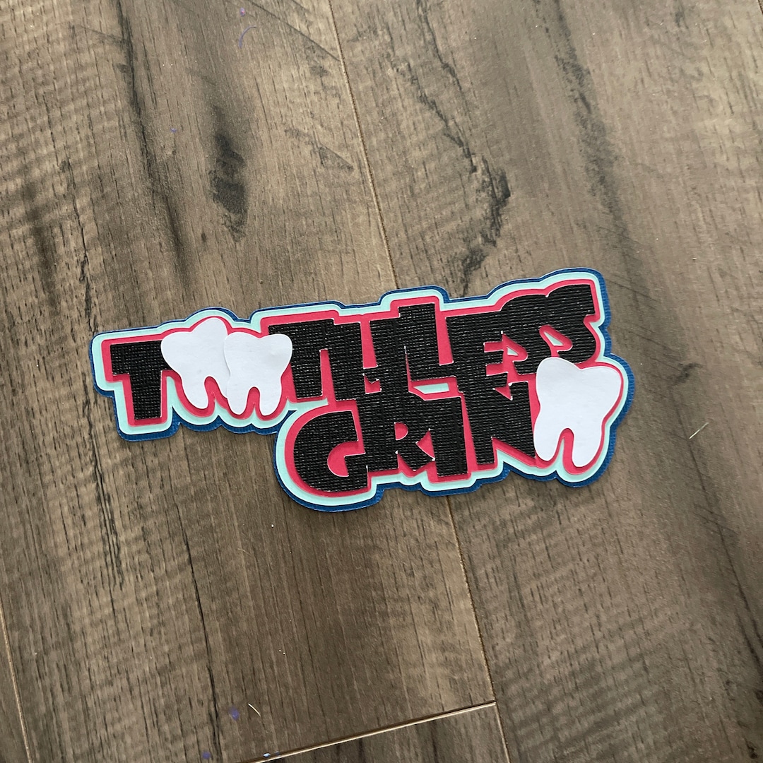 Toothless Grin Lost Tooth Paper Piecing Die Cut - Etsy