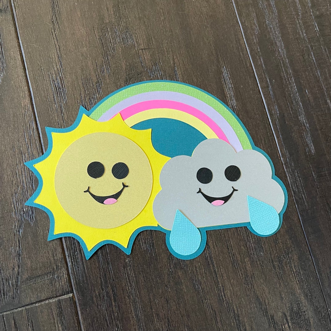 Sun & Clouds Paper Piecing Die Cut - Etsy