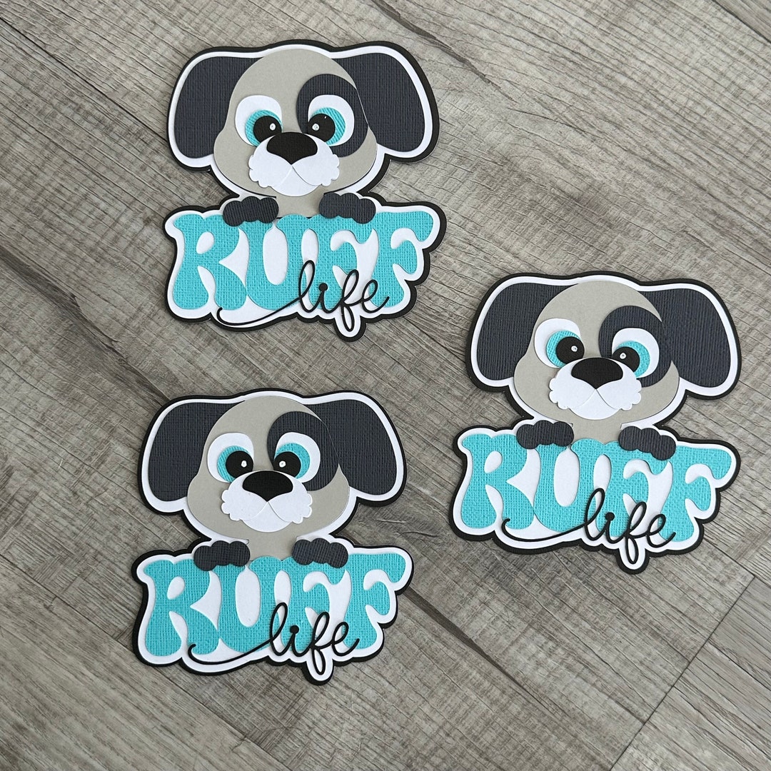 Ruff Life Dog Paper Piecing Die Cut - Etsy