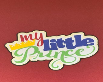 Scrapbook Title My Little Prince, Paper Piecing Die Cut, Reddie13 - Etsy