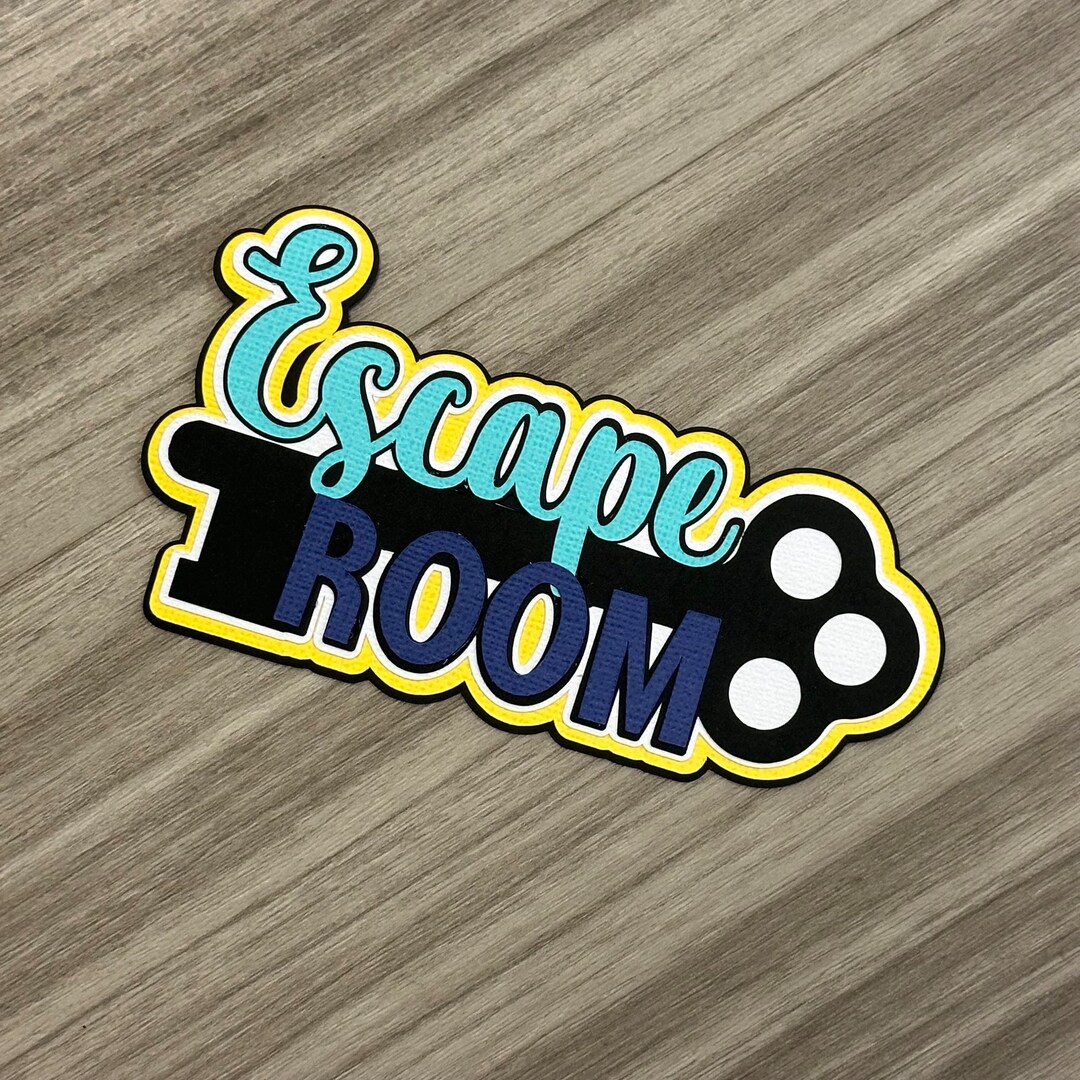 Escape Room Title Scrapbooking Paper Piecing Die Cut - Etsy
