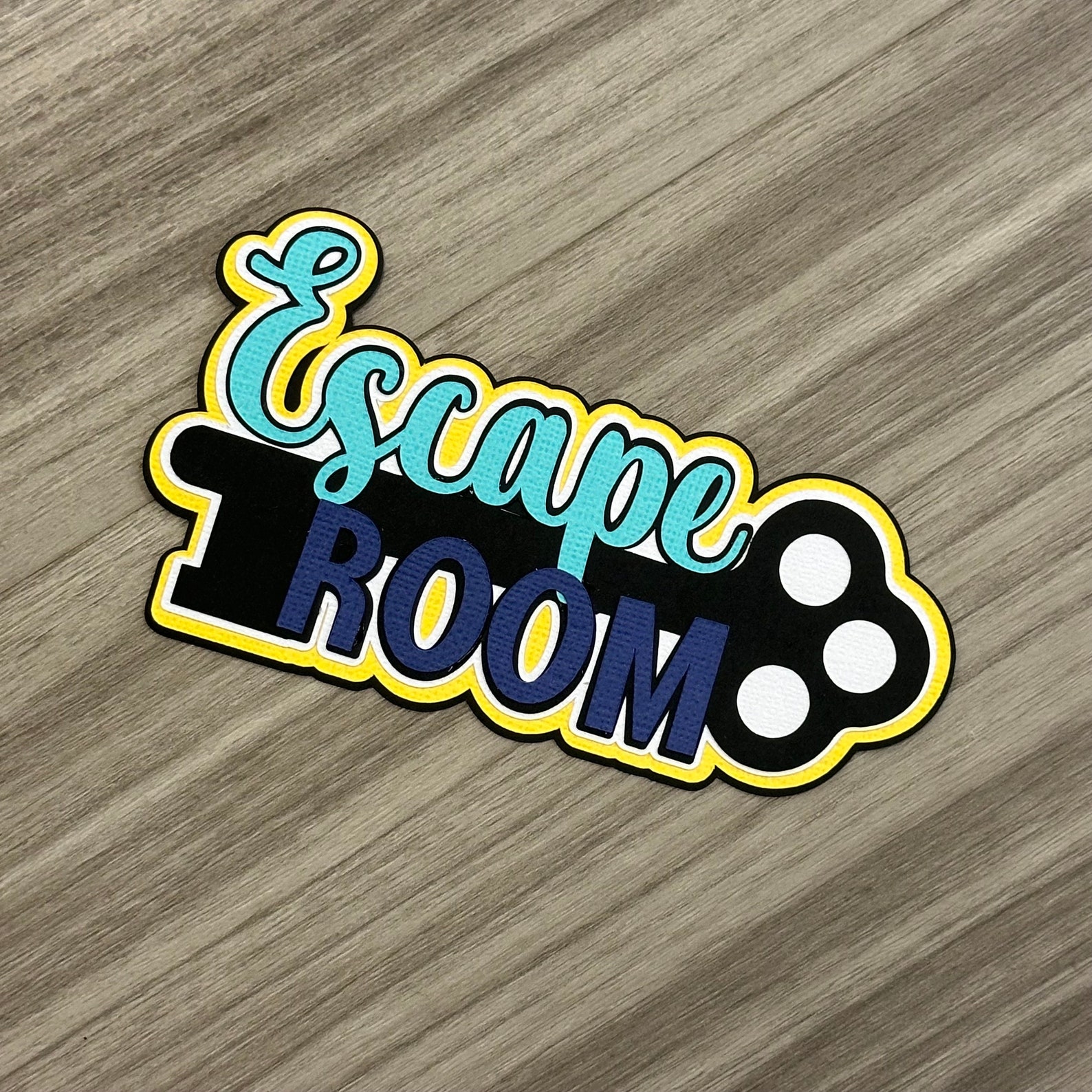 Escape Room Title Scrapbooking Paper Piecing Die Cut - Etsy