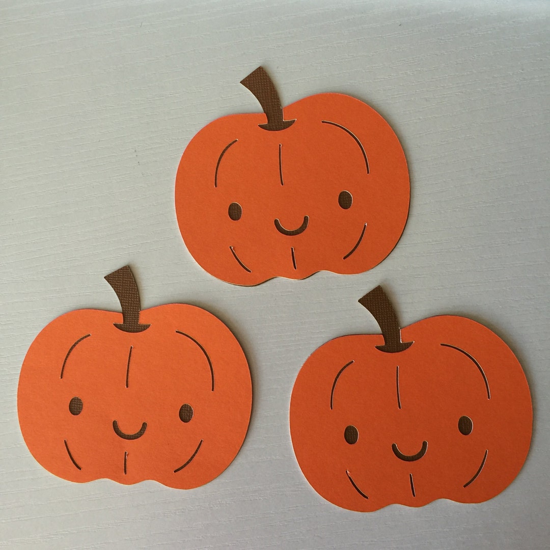 Orange Pumpkin Die-cut - Etsy