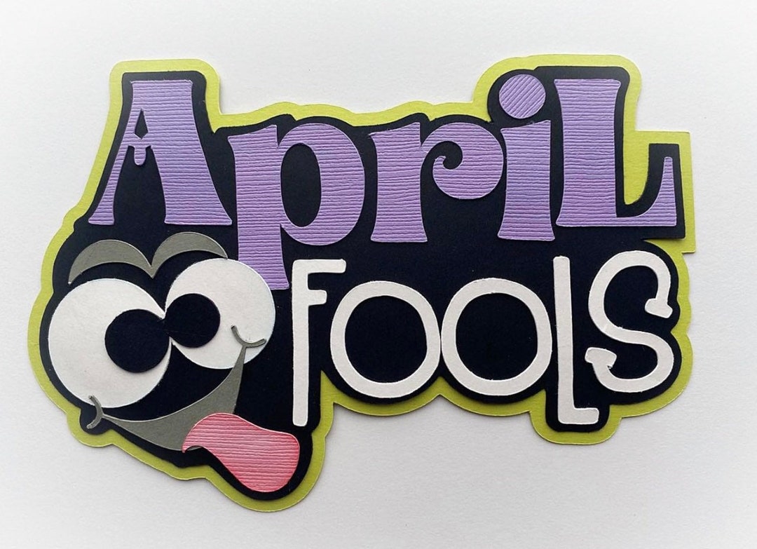 April Fools Paper Piecing Die Cut - Etsy