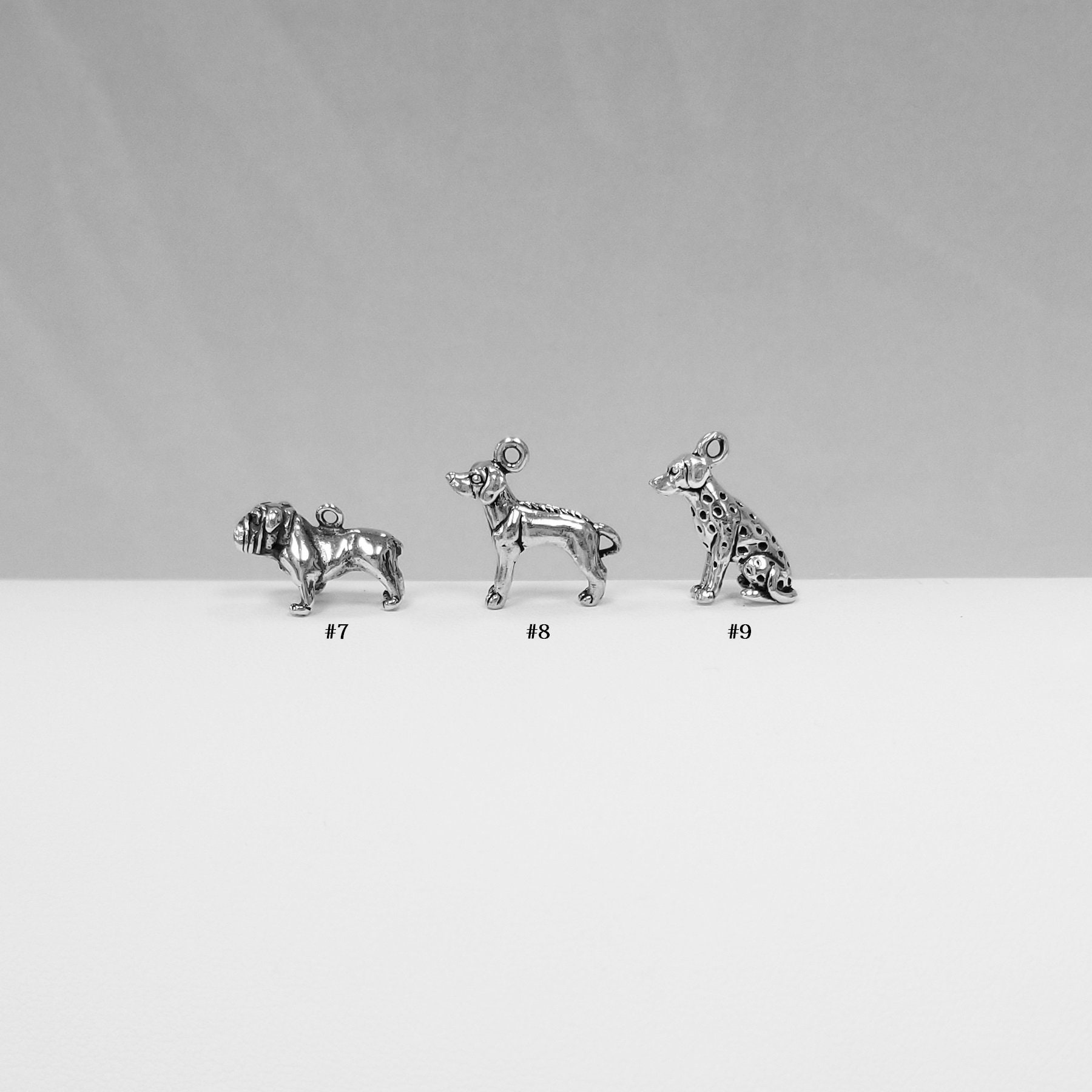 925 Sterling Silver Charms, Dogs - Etsy