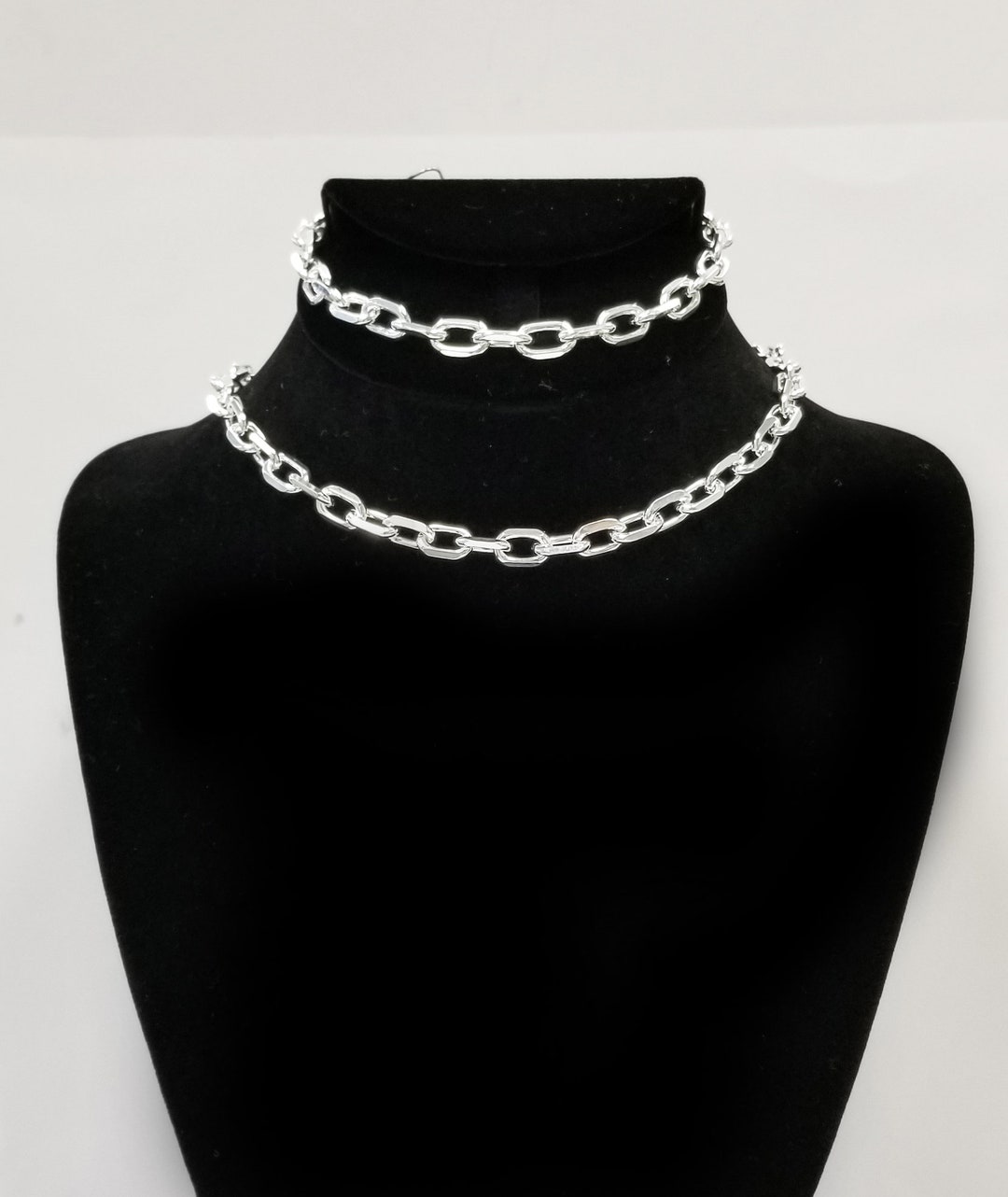 Sterling Silver Solid Anchor Link Chain - Etsy