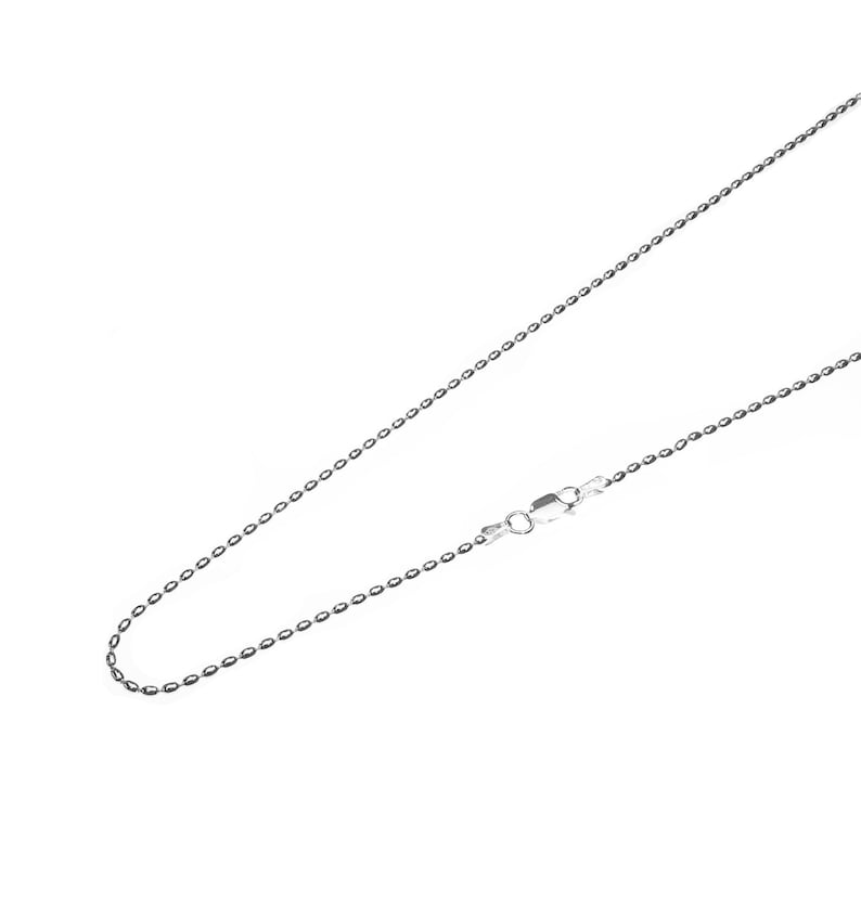 Sterling Silver 1.8 Mm Rice Bead Chain .925 Oval Chain - Etsy